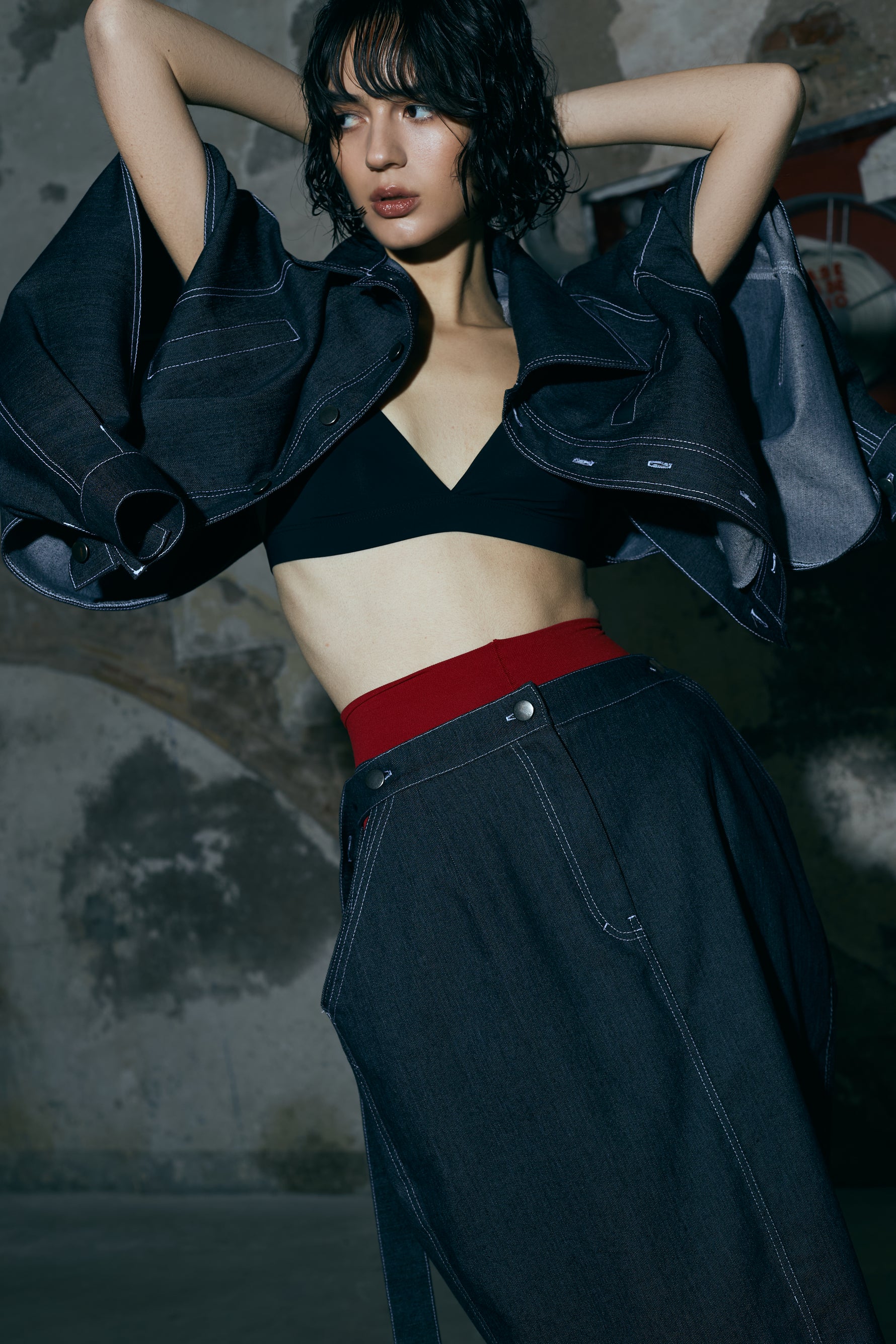 Denim Tulip Skirt - Casual Elegance in Cassum Store