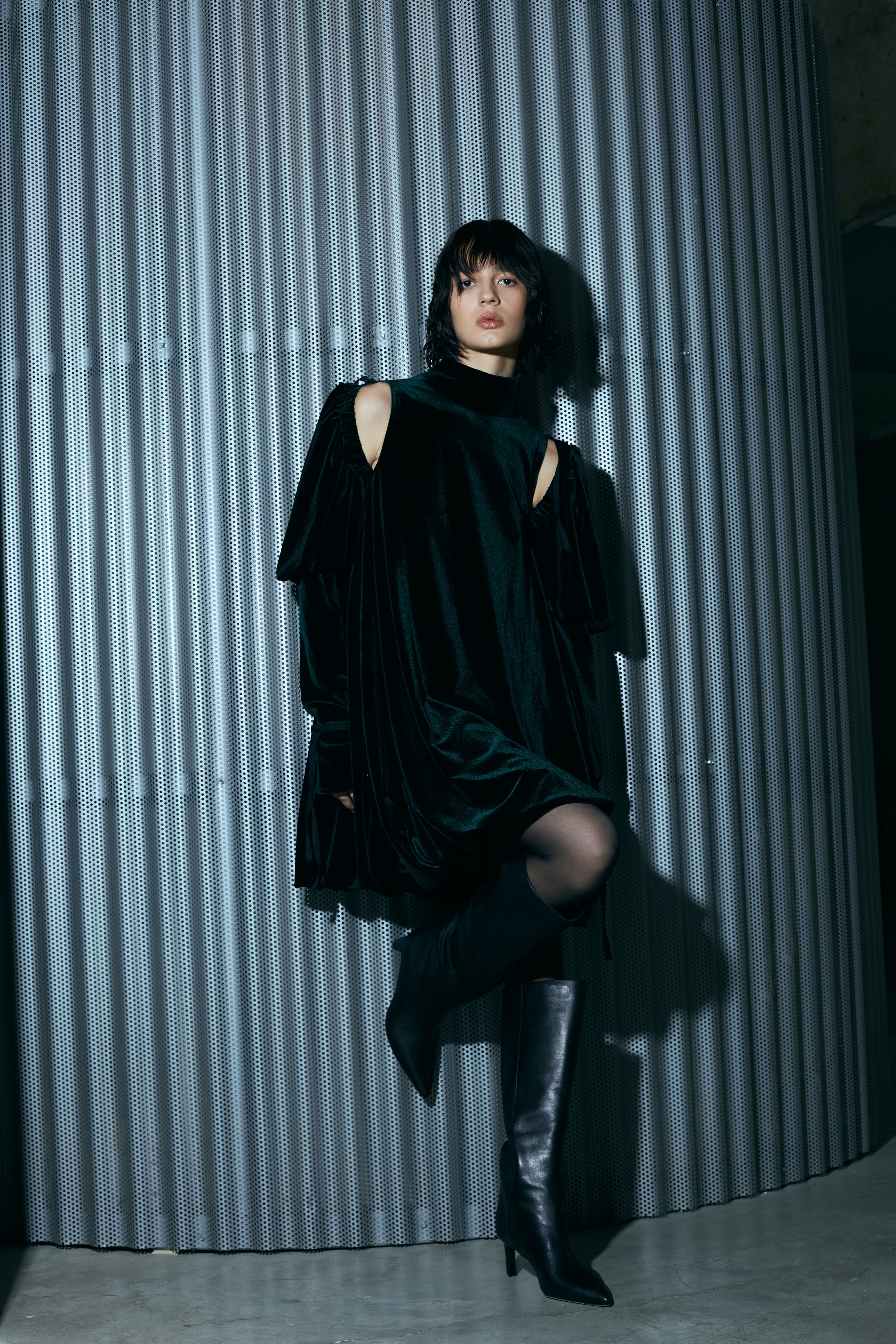 Green Puff Dress - Elegant Flair in Cassum Store