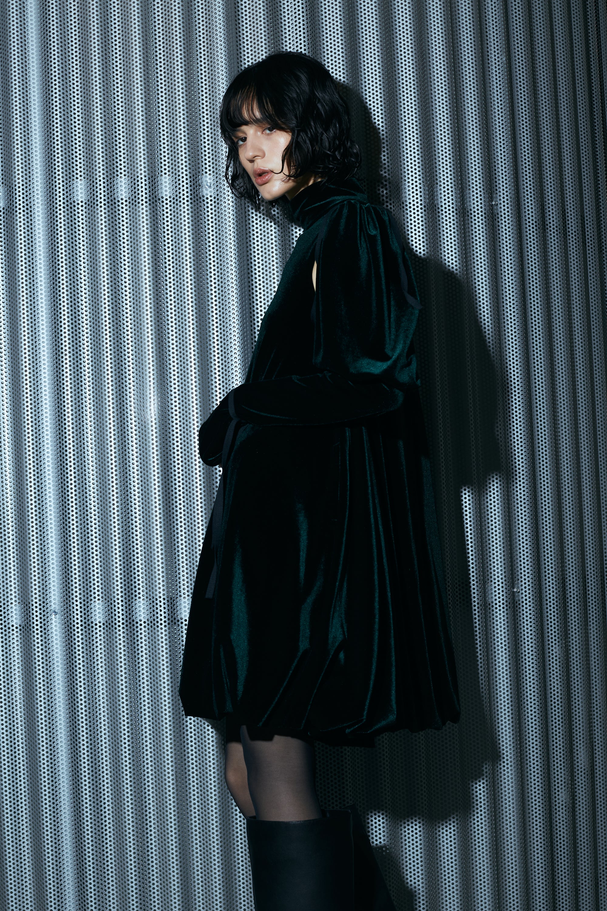 Green Puff Dress - Elegant Flair in Cassum Store