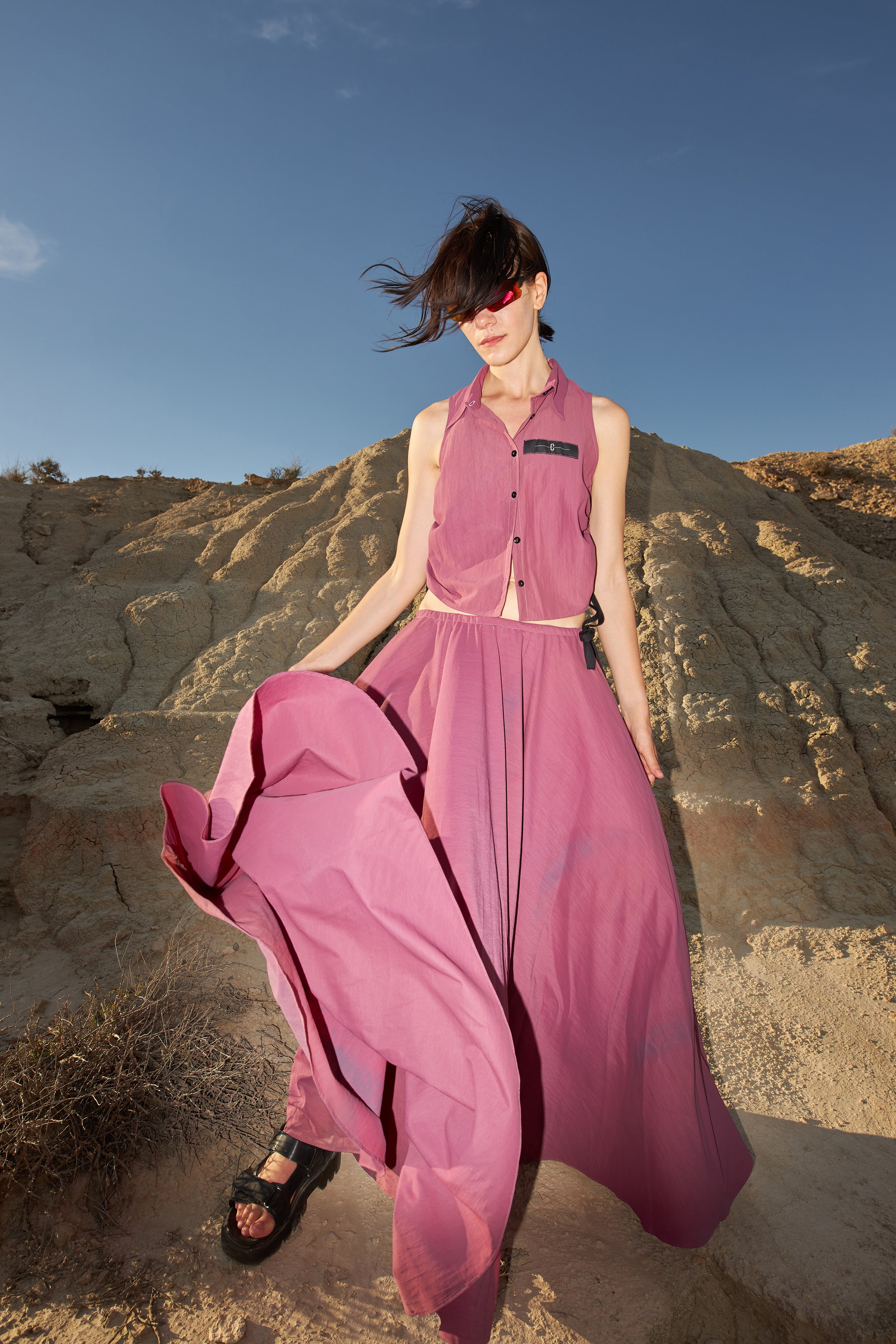 City Long Circle Skirt - Urban Chic with Cassum Store